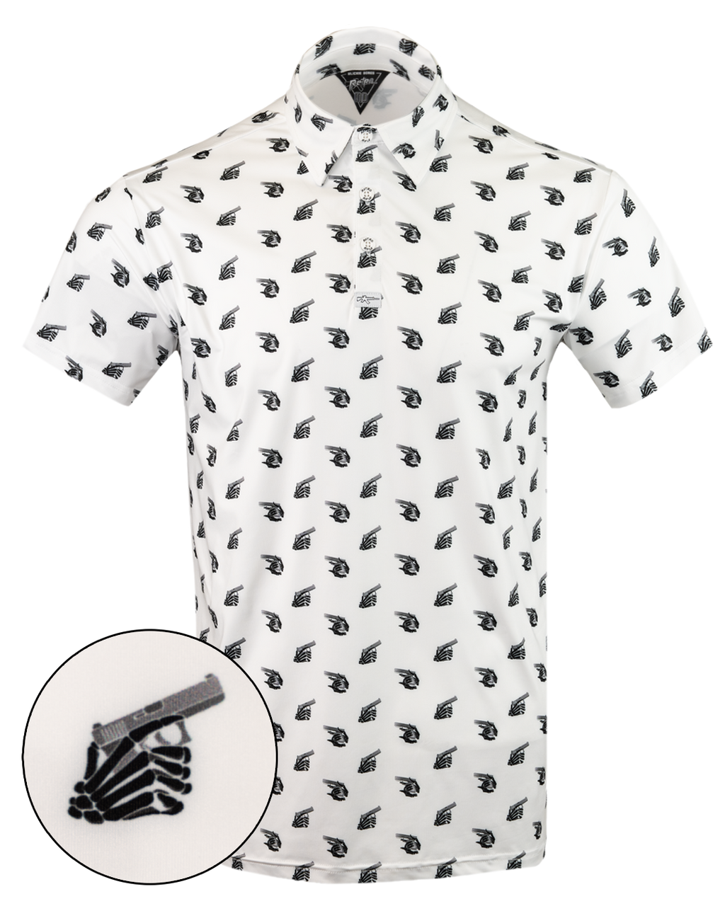 Retro - Men's Polo Shirt - Blickie Bones