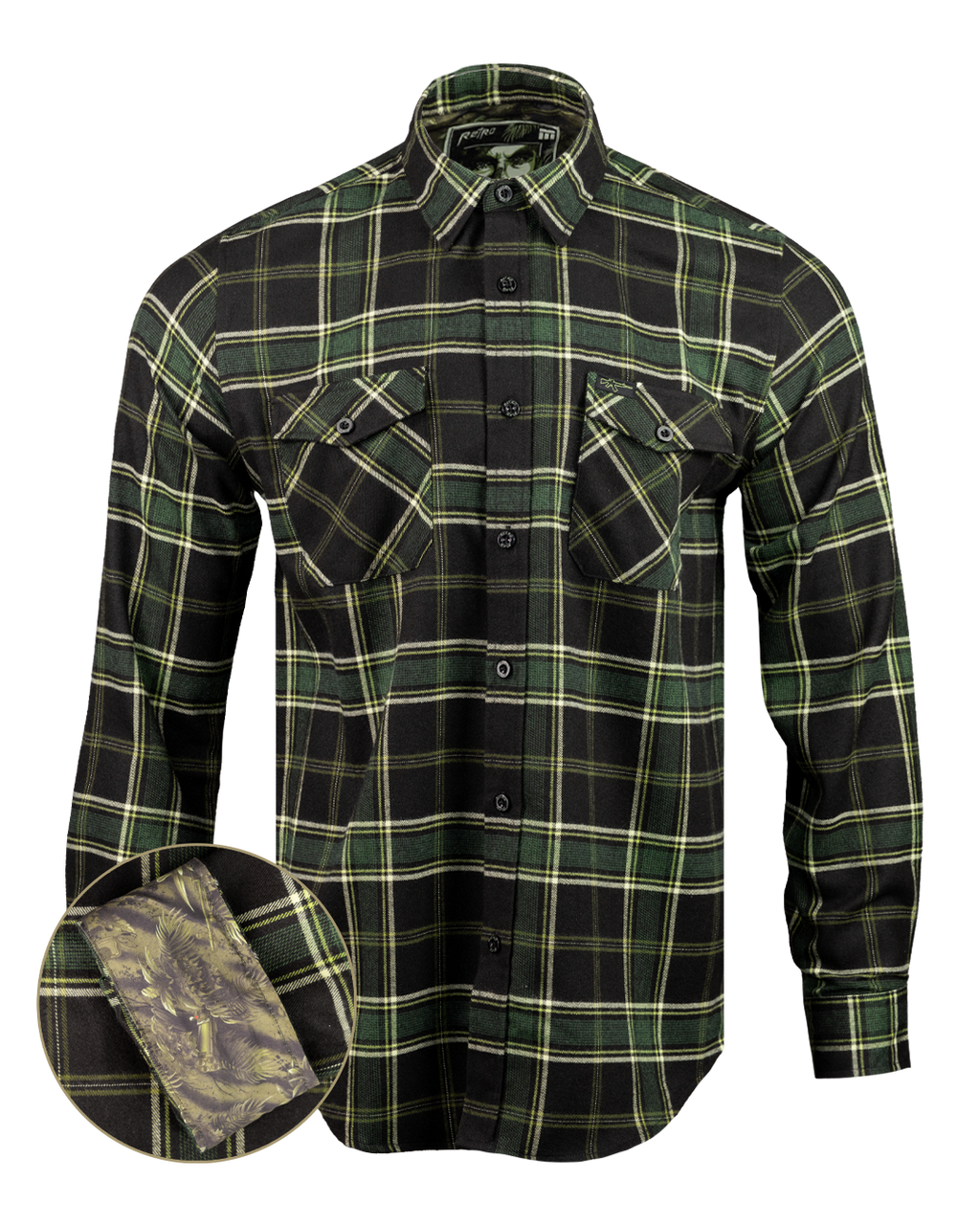 Retro - Men's Flannel - Commando