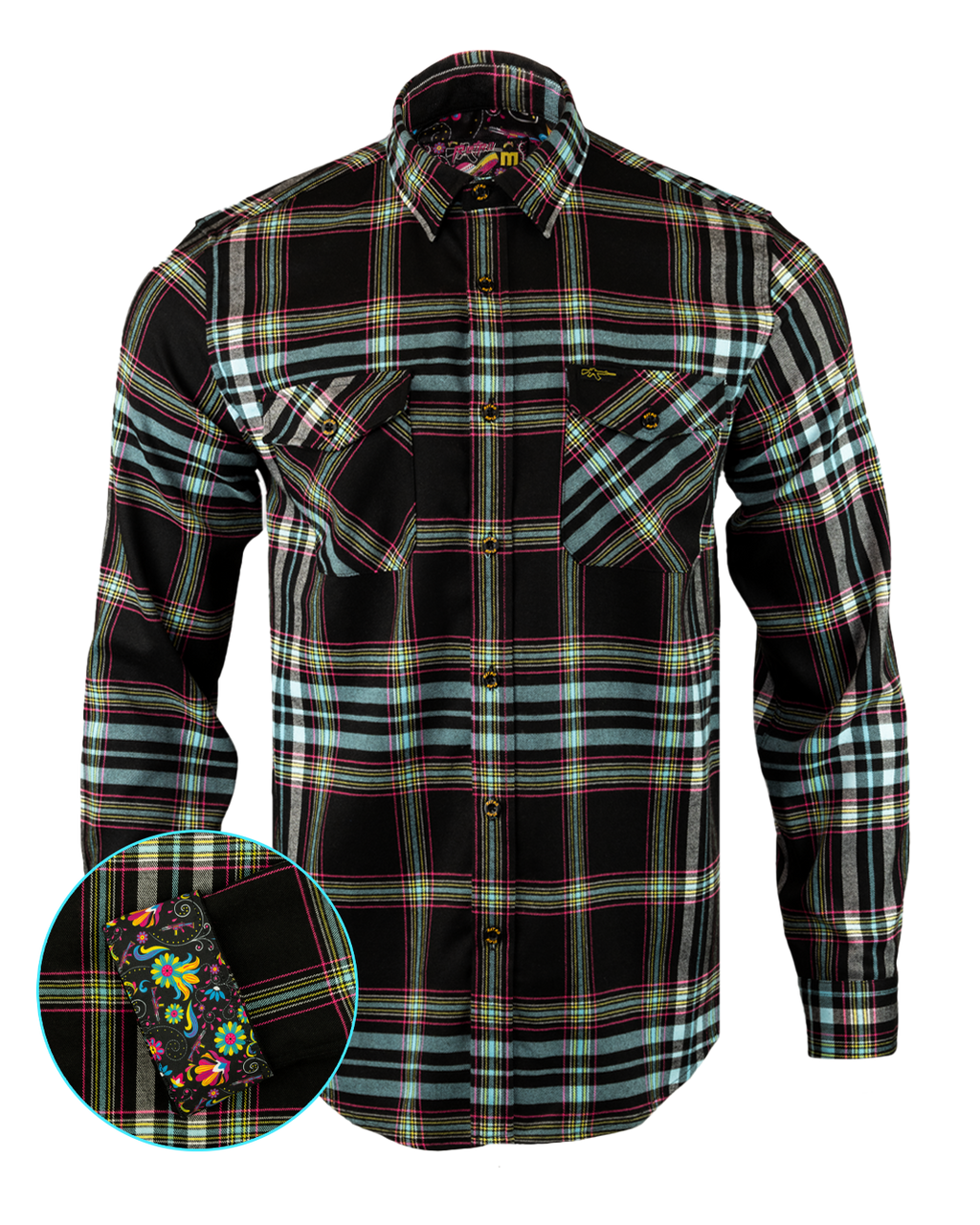 Retro - Men's Flannel - Flores De Mayo