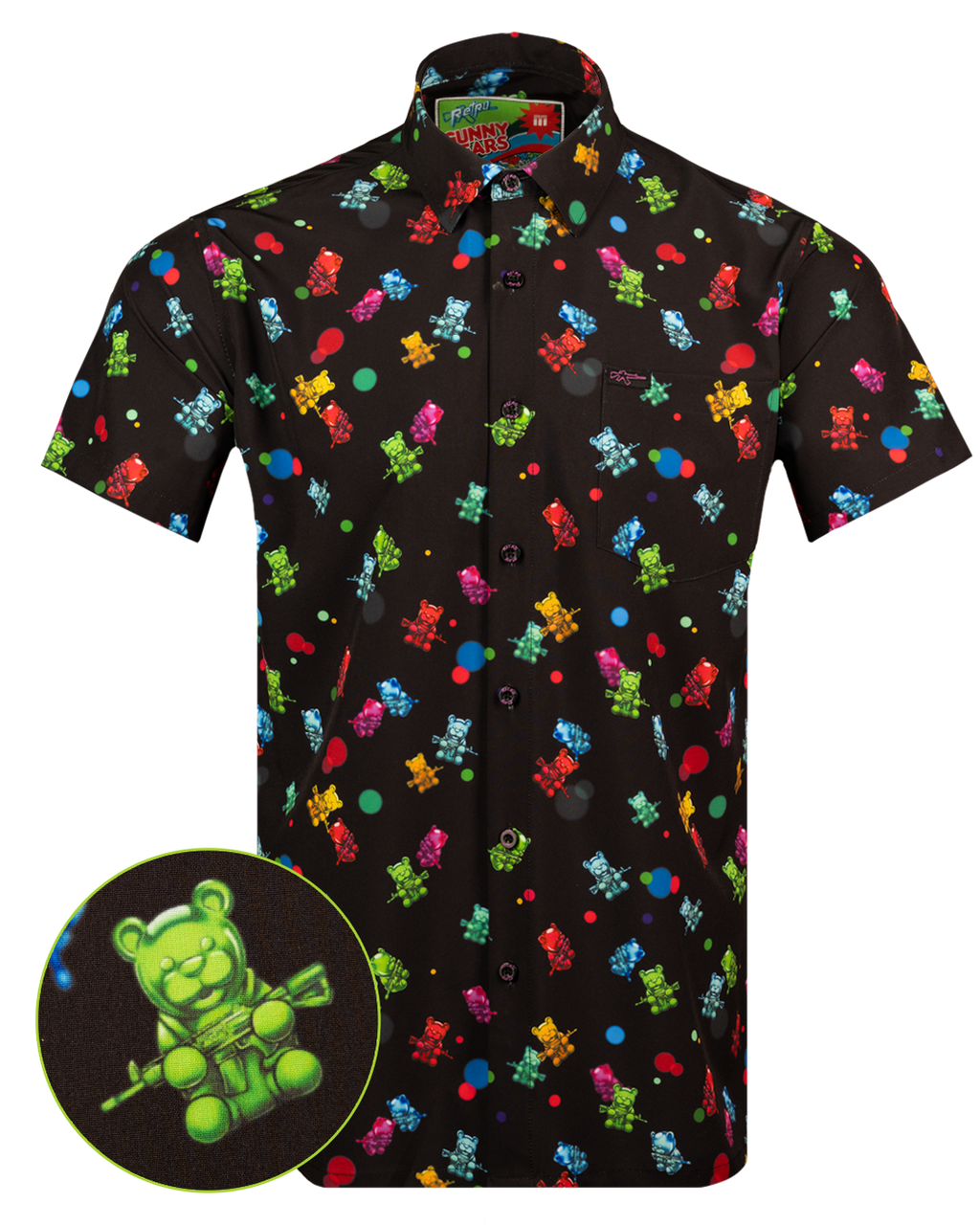 Retro - Men's Button Down - Gunny Bears