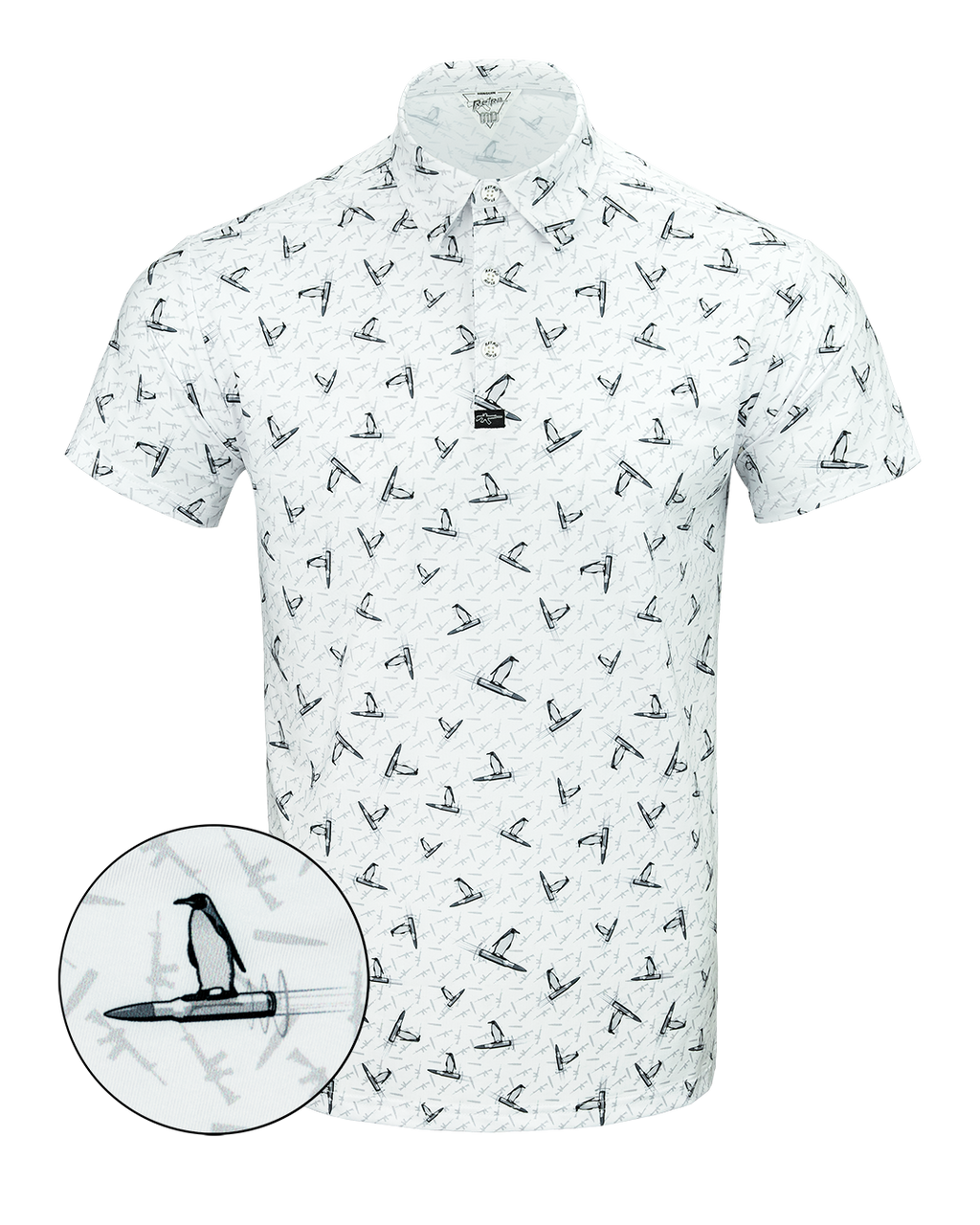 Retro - Men's Polo Shirt - Hanguin White (V2)