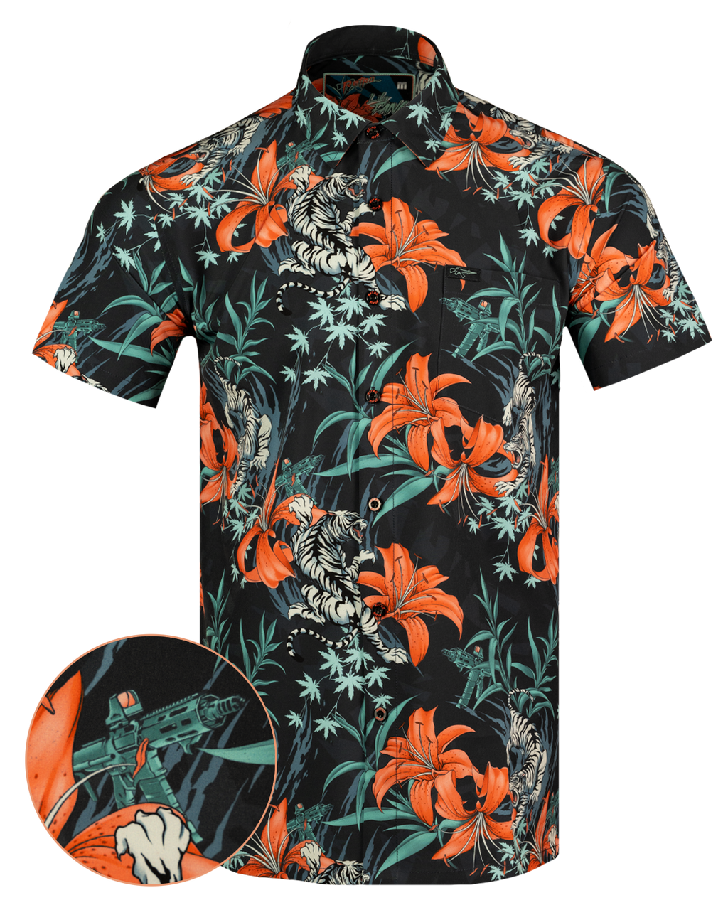 Retro - Men's Button Down -Lily Fang