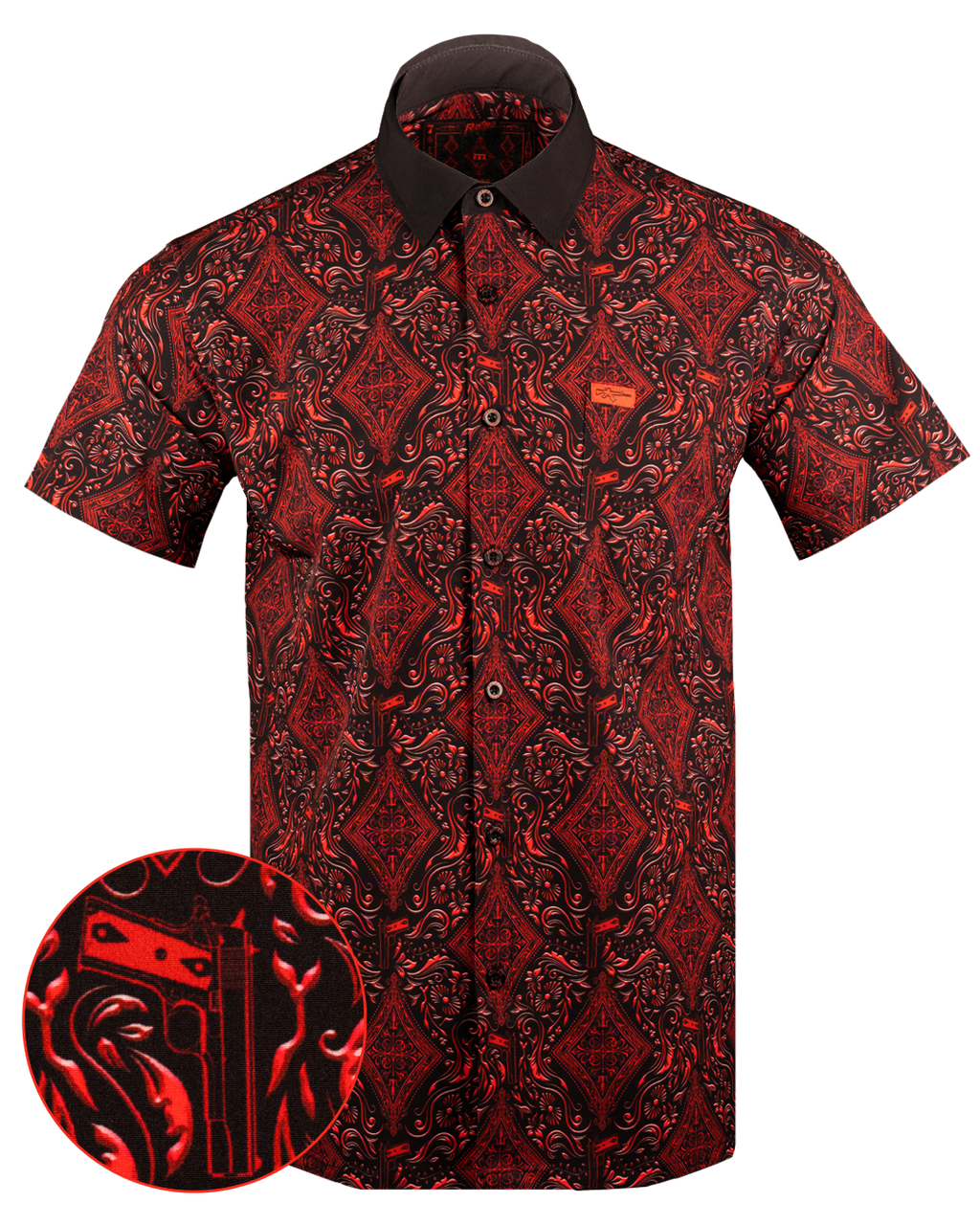Retro - Men's Button Down - Lucky Diamonds