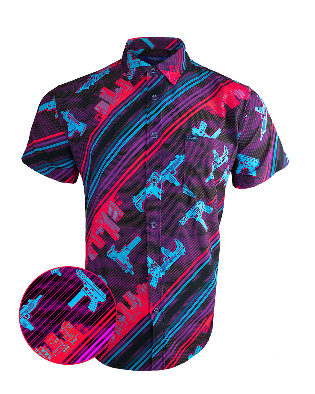 Retro - Men's Button Down - Ocean Drive