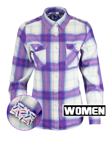 Retro Rifle - Women's Flannel - Prehistoric Flannel