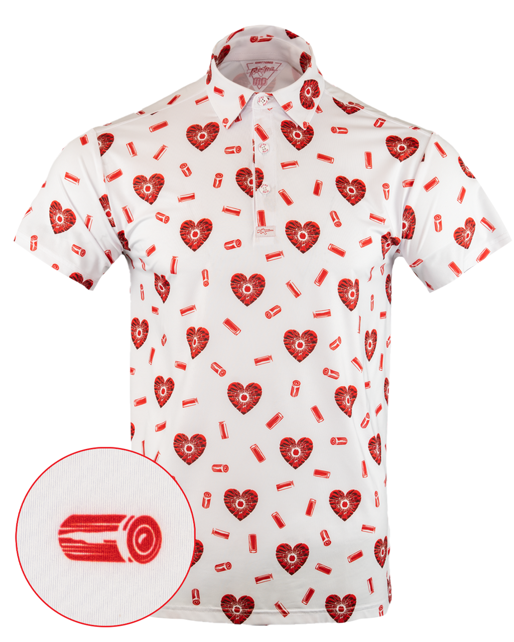 Retro - Men's Polo Shirt - Shattered (White) Polo V2