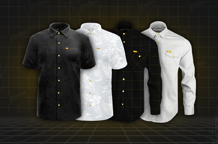 Blackout / Whiteout Hawaiian – Retro Rifle