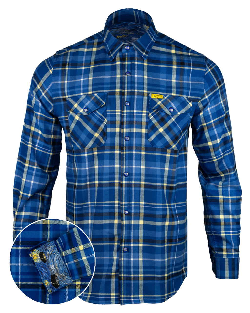 Starry Flight Flannel (Pearl Snaps) – Retro