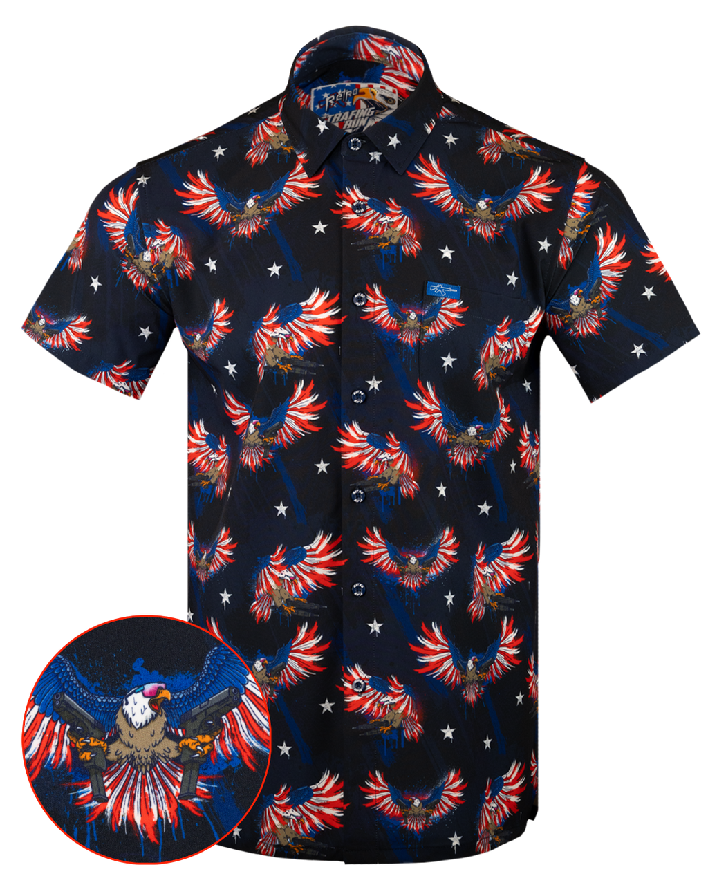 Retro - Men's Button Down - Strafing Run