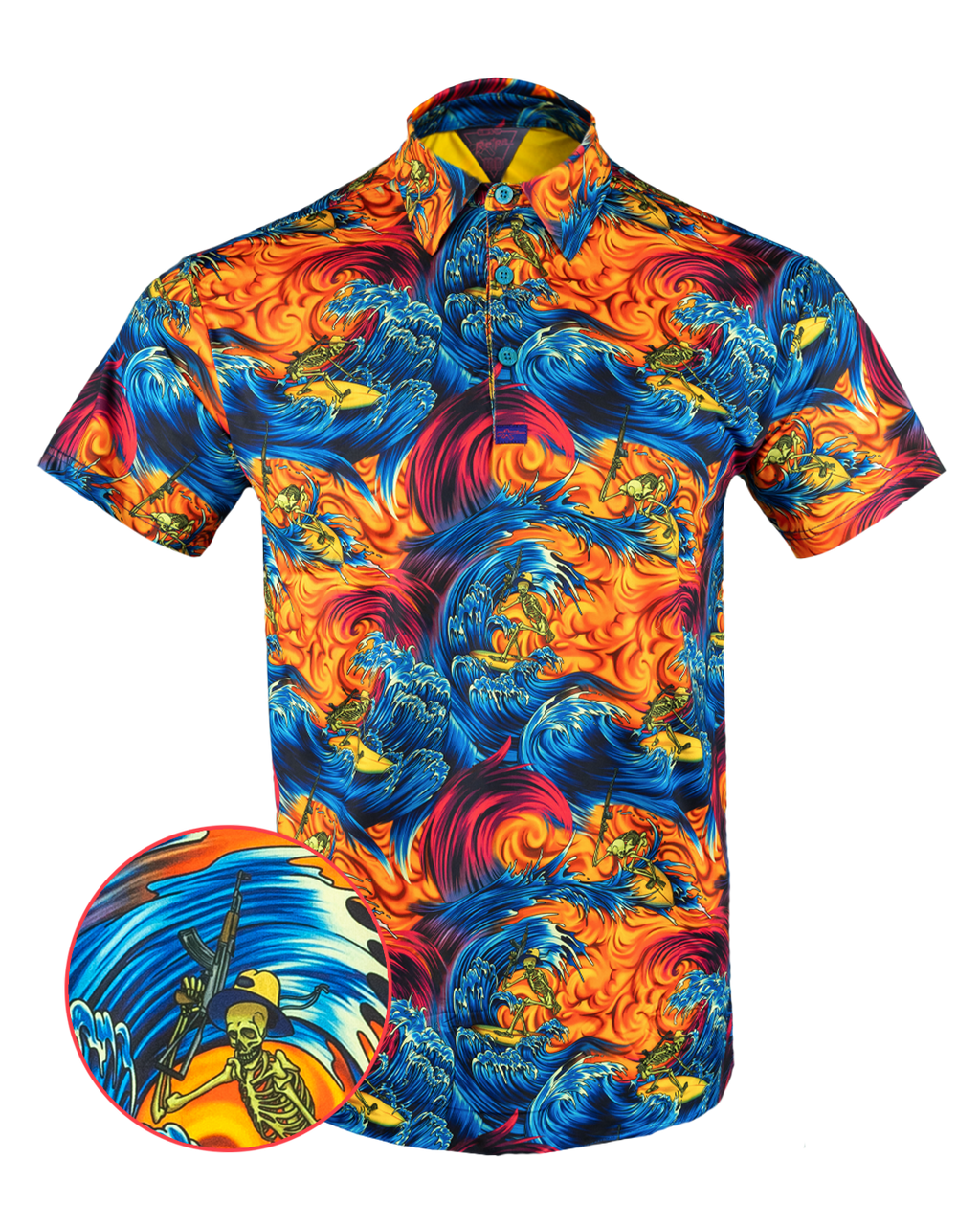 Retro - Men's Polo Shirt - Surfs Up Polo (V2)