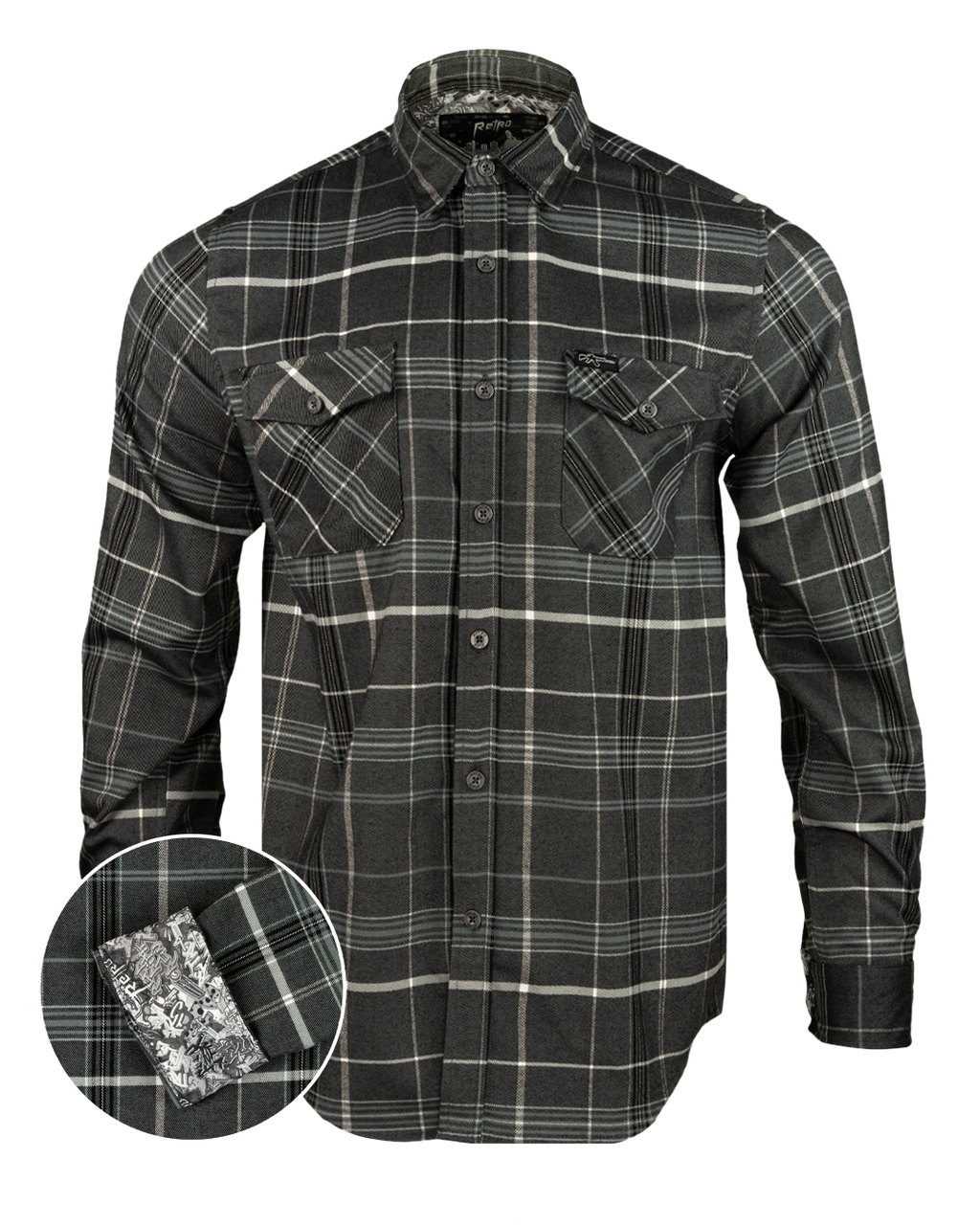 Men’s Gray Flannel Shirt for Every Season – Retro