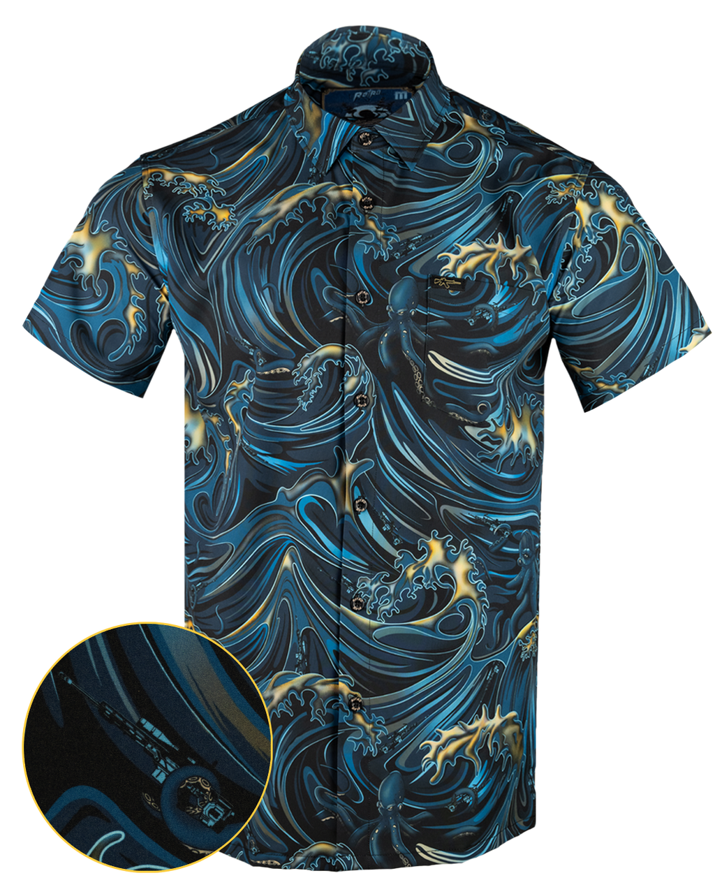 Retro - Men's Button Down - The Kraken