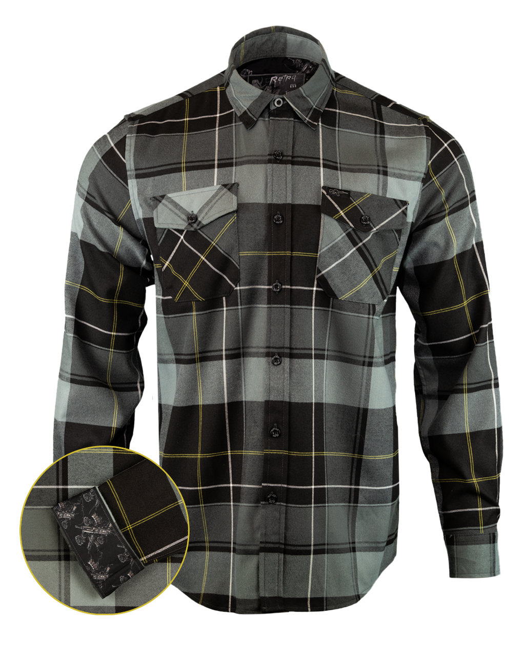 Retro - Men's Flannel - Thorned Flannel