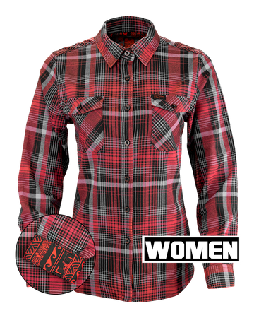 Retro Rifle - Women's Flannel - Tiki Flannel