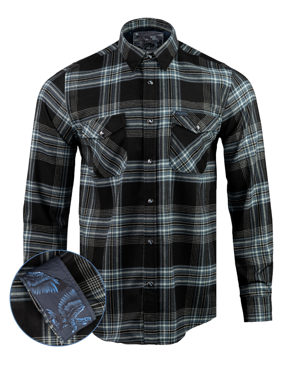 Retro - Men's Flannel - Wild West