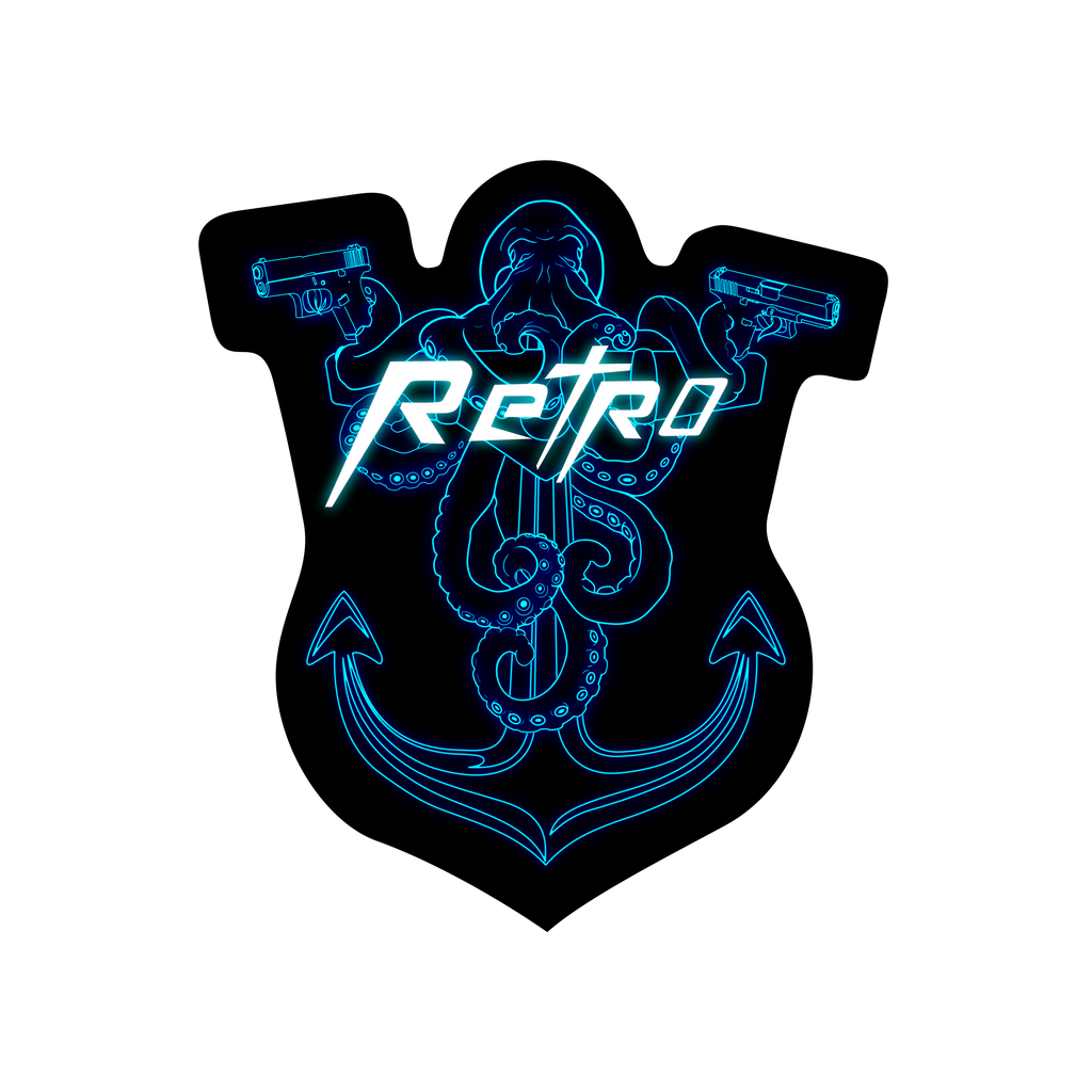 Glocktopus Cyan Sticker – Retro Rifle